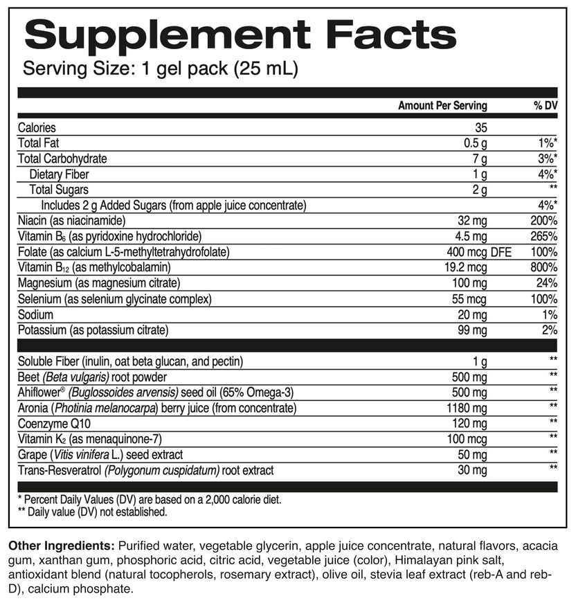 Heart & Vascular Health Supplement Gel Packs | HealthyCell