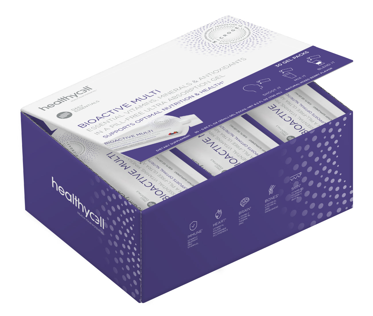 Bioactive Multi- Gel Supplement & Multivitamin | Healthycell